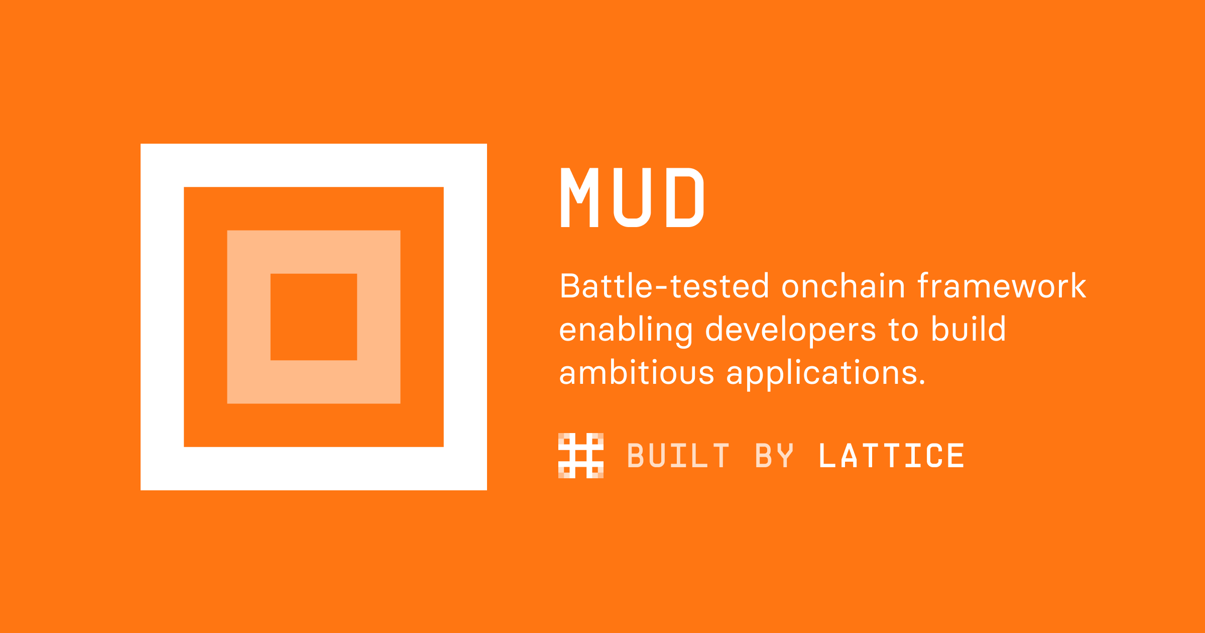 MUD | Framework for onchain applications